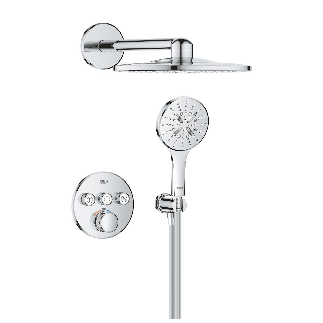 Grohtherm SmartControl Perfect shower set met Rainshower SmartActive 310 | GROHE
