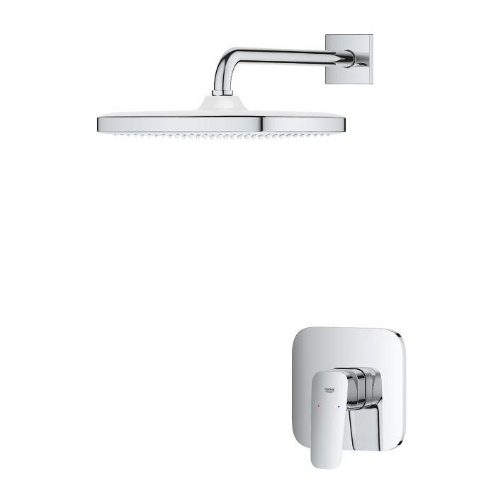 GROHE Cubeo Concealed shower system with Tempesta 250 | GROHE