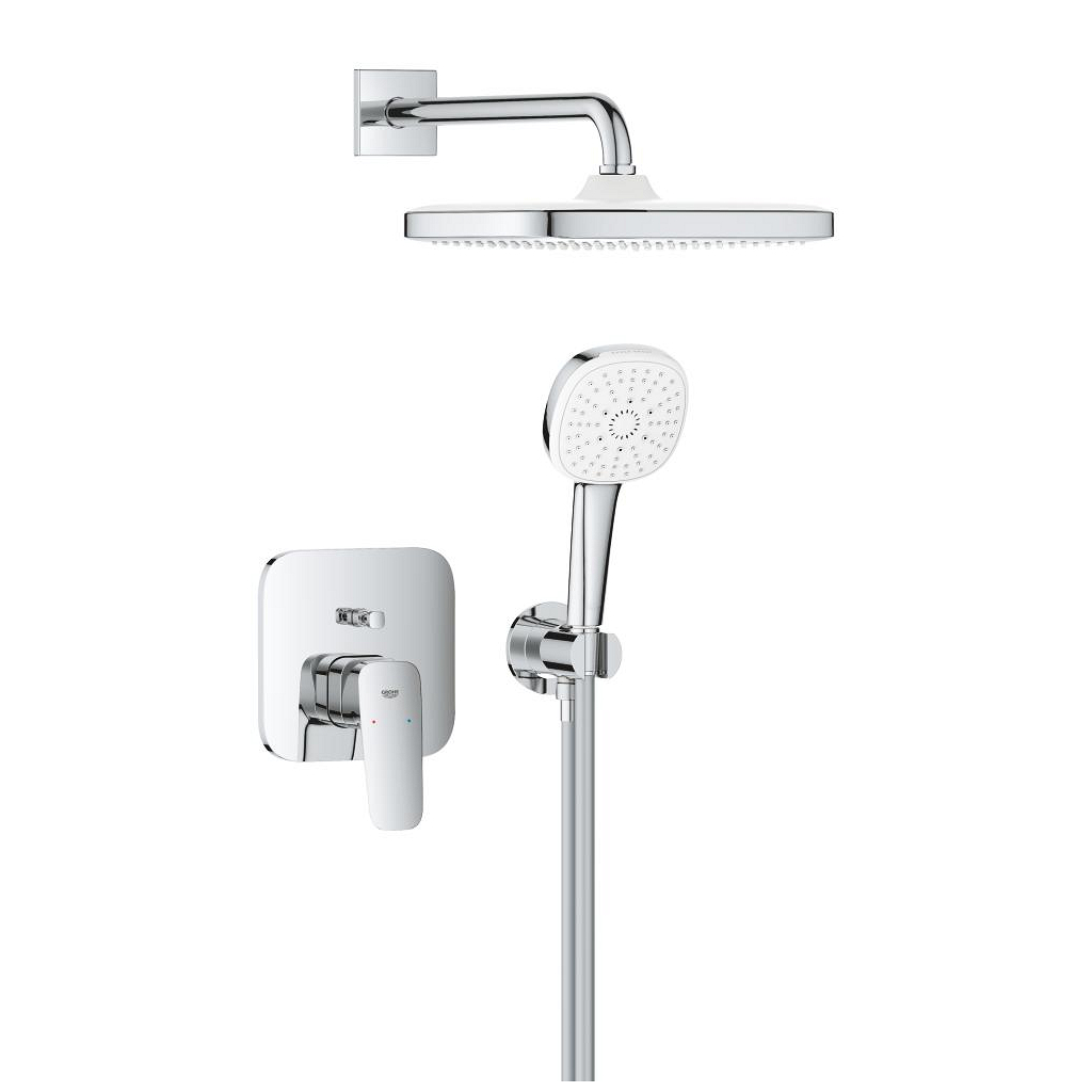 GROHE Cubeo Concealed shower system with Tempesta 250 | GROHE