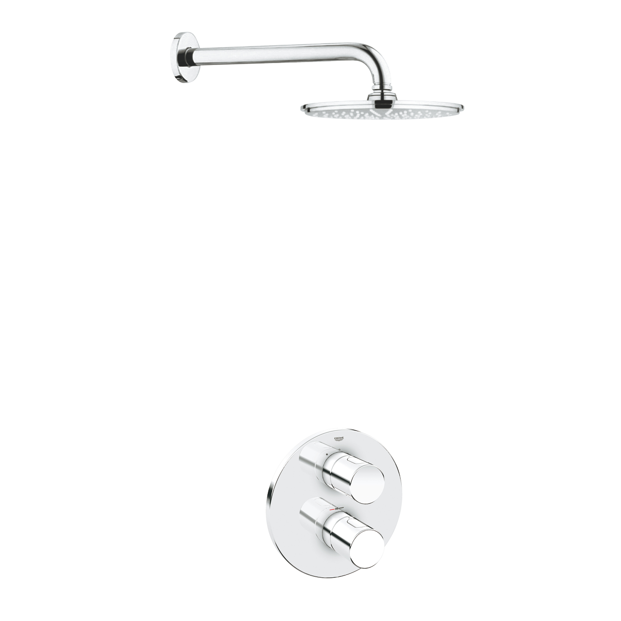 Grohtherm 3000 Cosmopolitan + Rainshower Shower Solution Pack 1 | GROHE ...