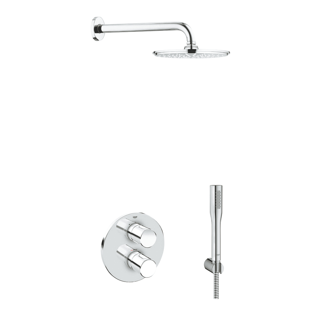 Grohtherm 3000 Cosmopolitan + Rainshower Shower Solution Pack 4 | GROHE ...