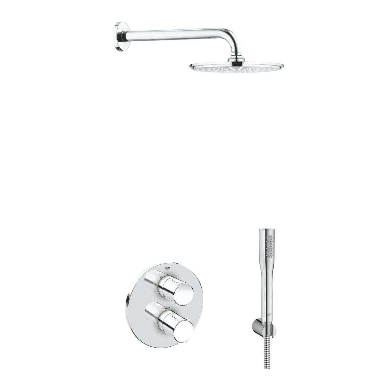 Grohtherm 3000 Cosmopolitan + Rainshower Shower Solution Pack 4 | GROHE ...
