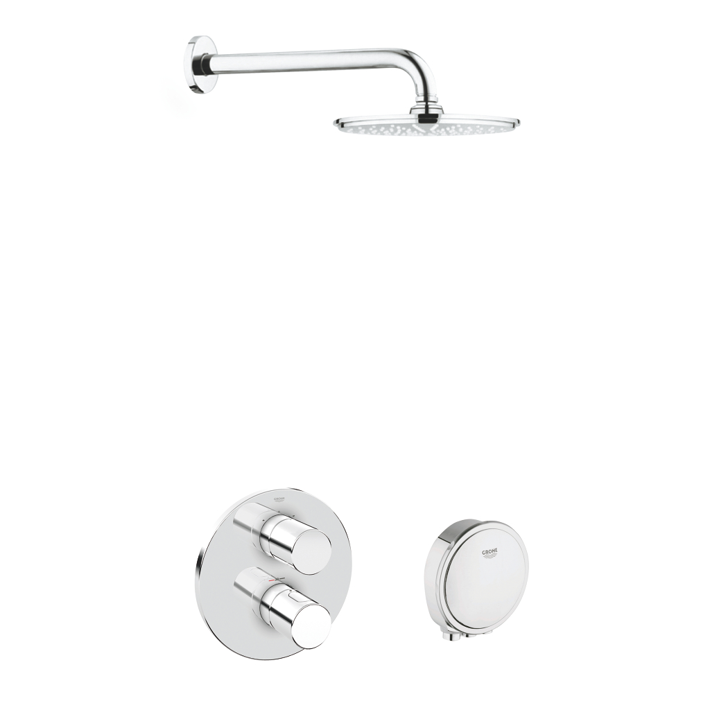 Grohtherm 3000 Cosmopolitan Bath/Shower Shower Solution Pack 2 | GROHE ...