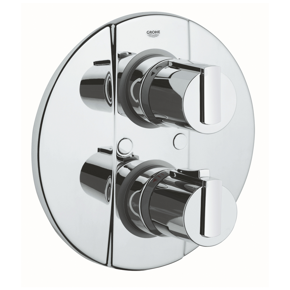 Grohtherm 2000 Thermostat with integrated 2-way diverter for bath or ...