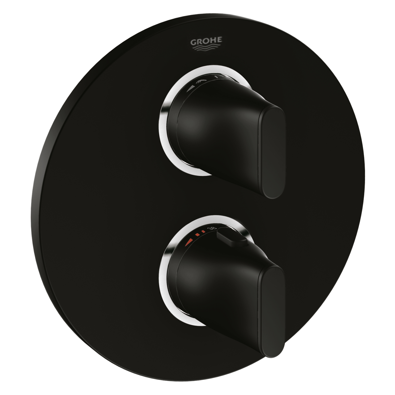 GROHE Ondus Thermostat with integrated 2-way diverter for bath or ...