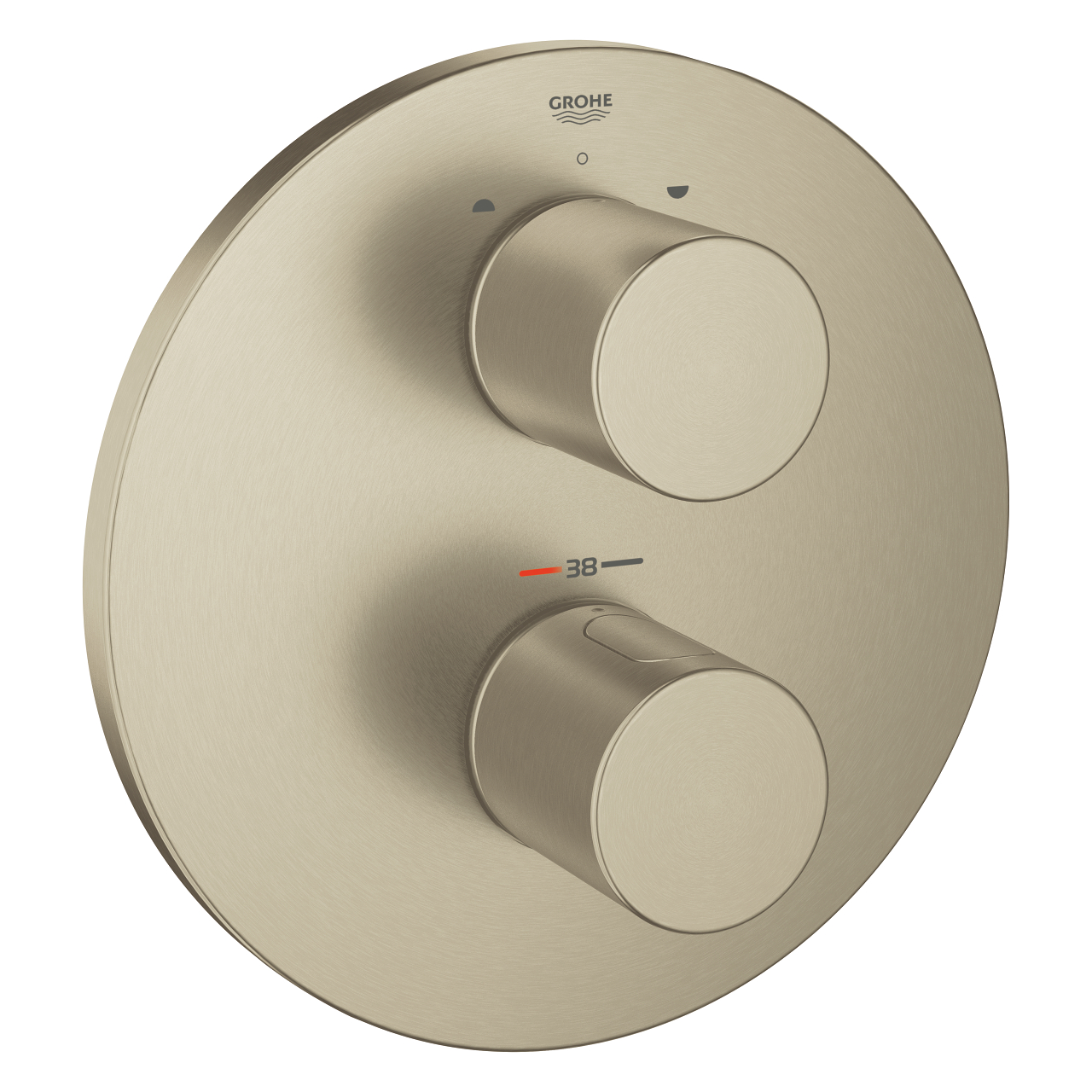 Grohtherm 3000 Cosmopolitan Thermostat with integrated 2-way diverter ...
