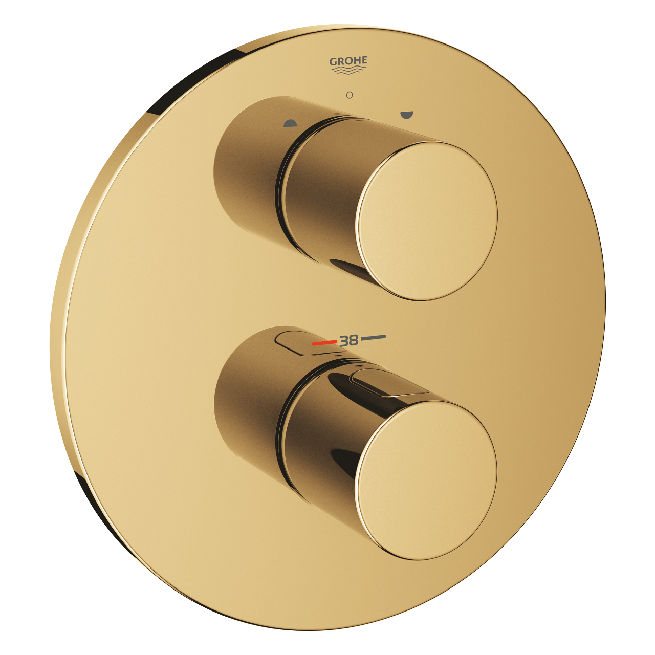 Grohtherm 3000 Cosmopolitan Thermostat with integrated 2-way diverter ...