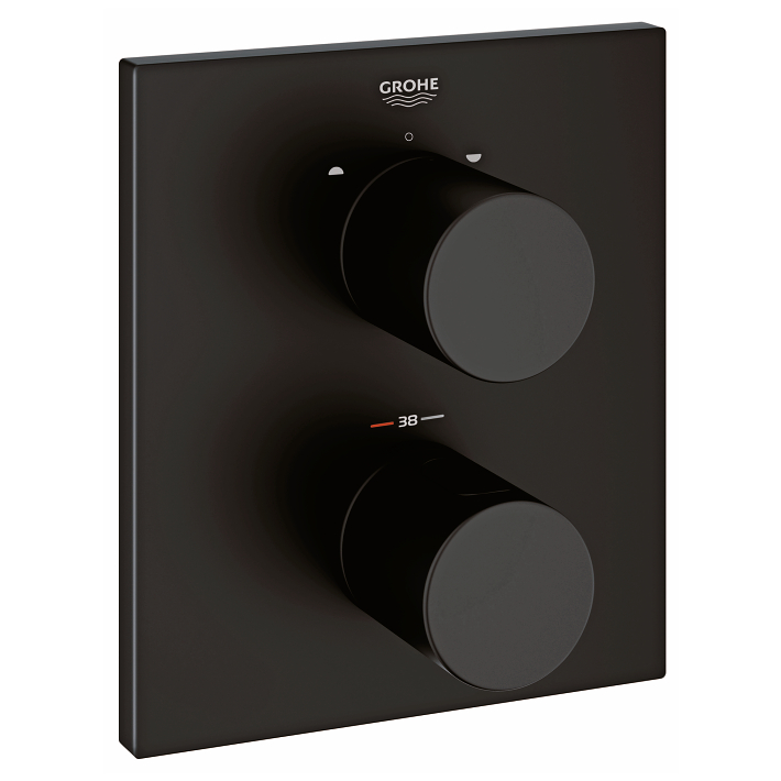 Grohtherm 3000 Cosmopolitan Thermostat with integrated 2-way diverter ...