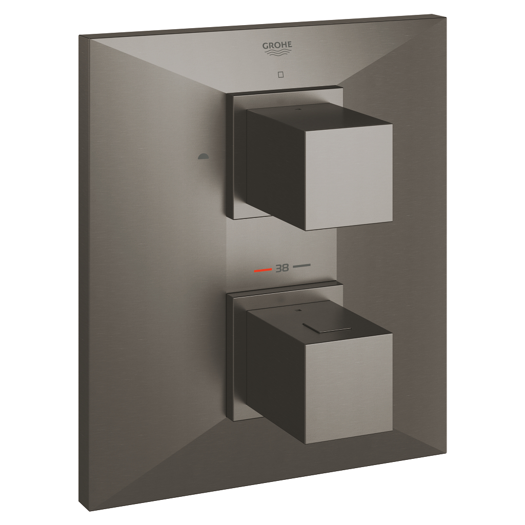 Allure Brilliant Thermostat with integrated 2-way diverter for bath or ...
