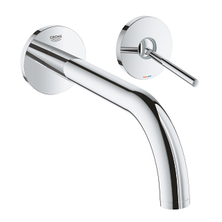 Atrio Thermostatic bath tub mixer for 2 outlets with integrated shut ...
