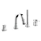 Grandera Thermostatic bath mixer with integrated 2-way diverter | GROHE