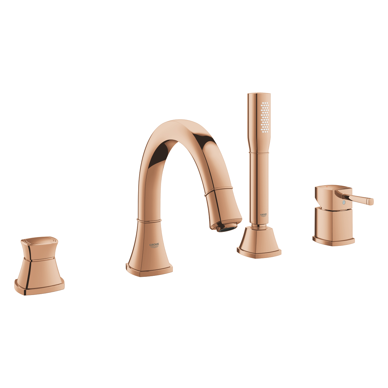 Grandera 4-hole single lever bath combination | GROHE