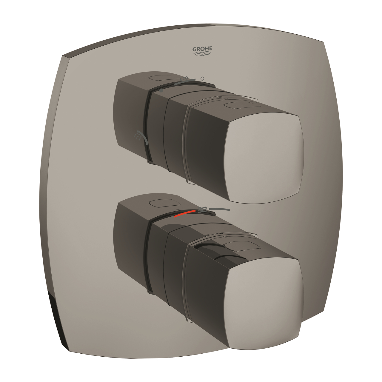 Grandera Thermostatic bath mixer with integrated 2-way diverter | GROHE