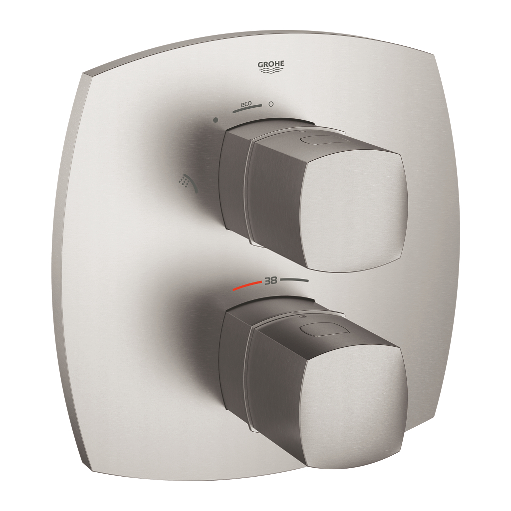 Grandera Thermostatic bath mixer with integrated 2-way diverter | GROHE