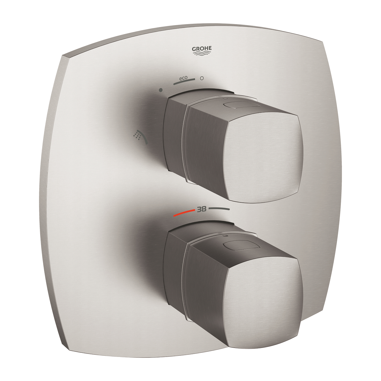 Grandera Thermostatic bath mixer with integrated 2-way diverter | GROHE