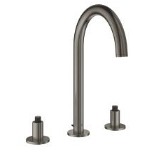 Atrio Thermostatic shower mixer for 2 outlets with integrated shut off ...