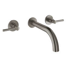 Atrio Thermostatic shower mixer for 2 outlets with integrated shut off ...
