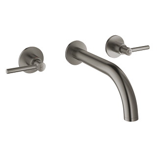 Atrio Thermostatic bath tub mixer for 2 outlets with integrated shut ...