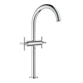 Atrio Thermostatic bath tub mixer for 2 outlets with integrated shut ...