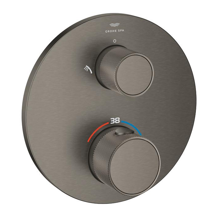 Atrio Private Collection Thermostatic shower mixer for 2 outlets with ...