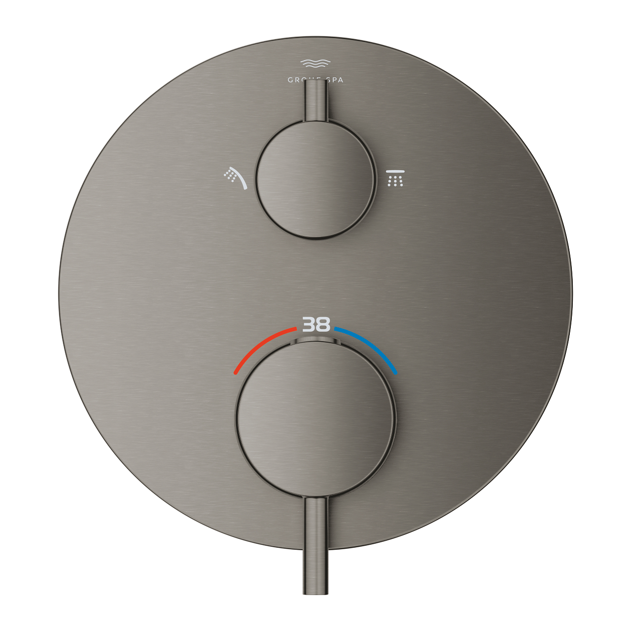 Atrio Safety shower mixer for 2 outlets with integrated shut off ...