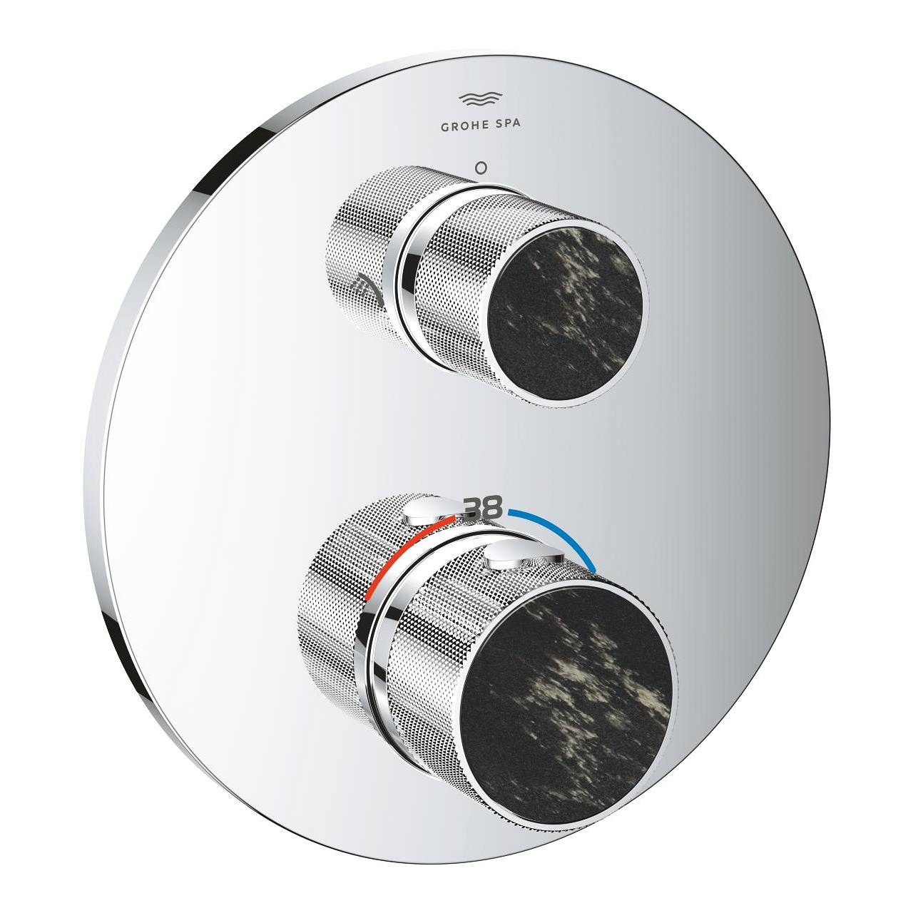 Atrio Private Collection Thermostatic shower mixer for 2 outlets with ...