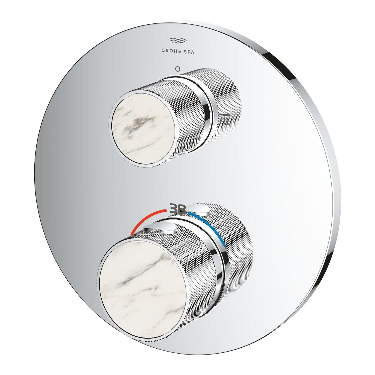 Atrio Private Collection Thermostatic shower mixer for 2 outlets with ...