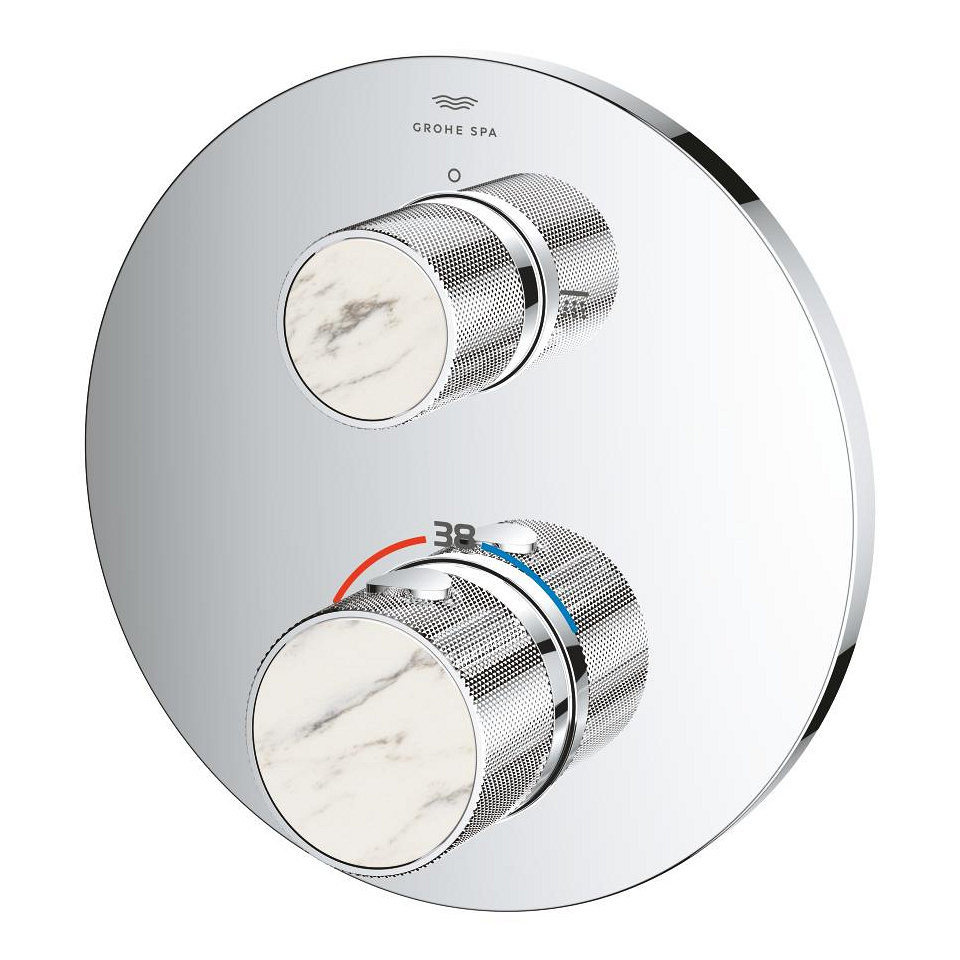 Atrio Private Collection Thermostatic shower mixer for 2 outlets with ...