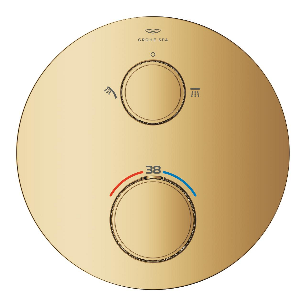 Atrio Private Collection Thermostatic shower mixer for 2 outlets with ...