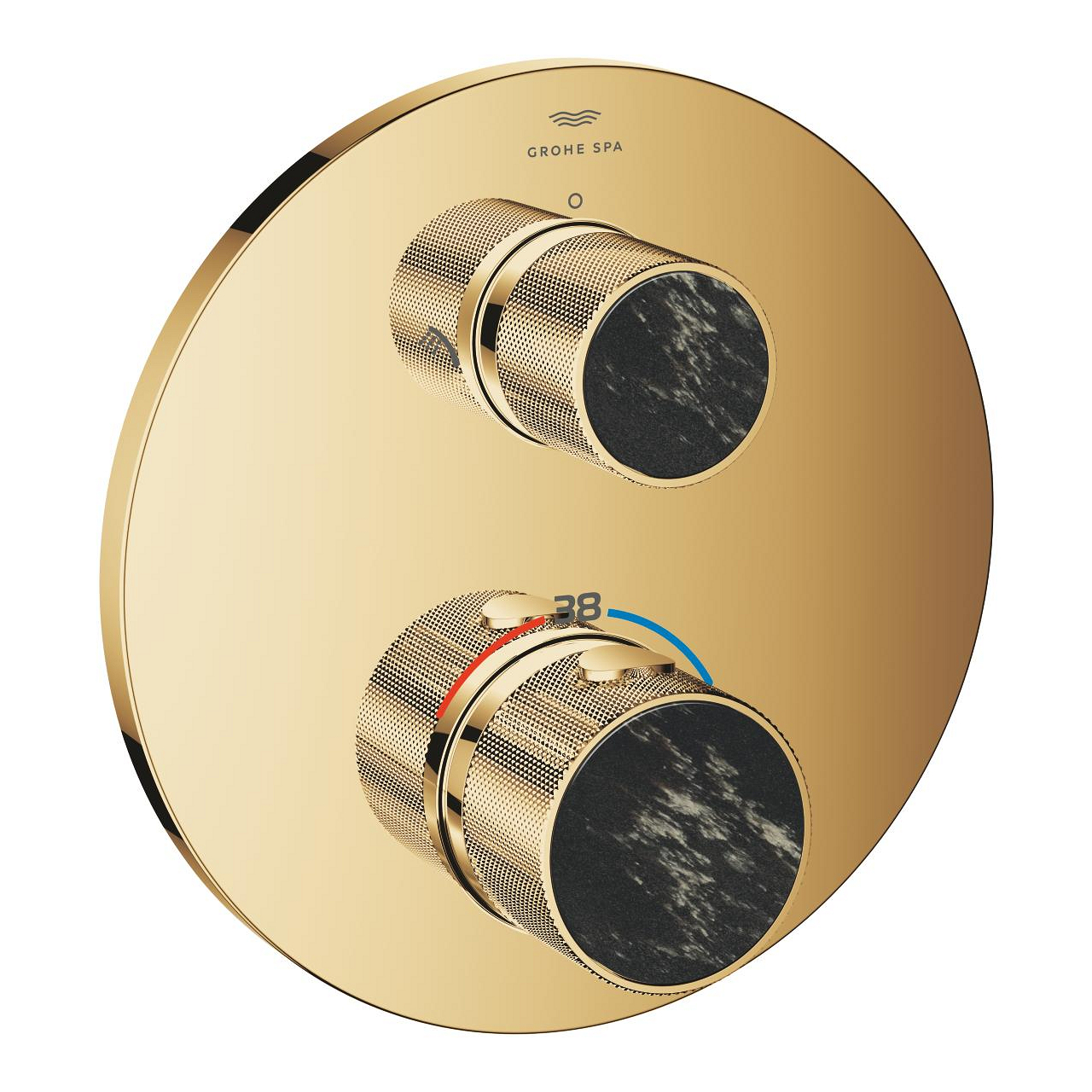 Atrio Private Collection Thermostatic shower mixer for 2 outlets with ...