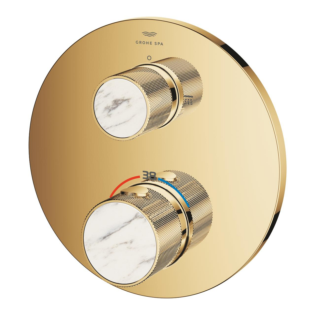 Atrio Private Collection Thermostatic shower mixer for 2 outlets with ...