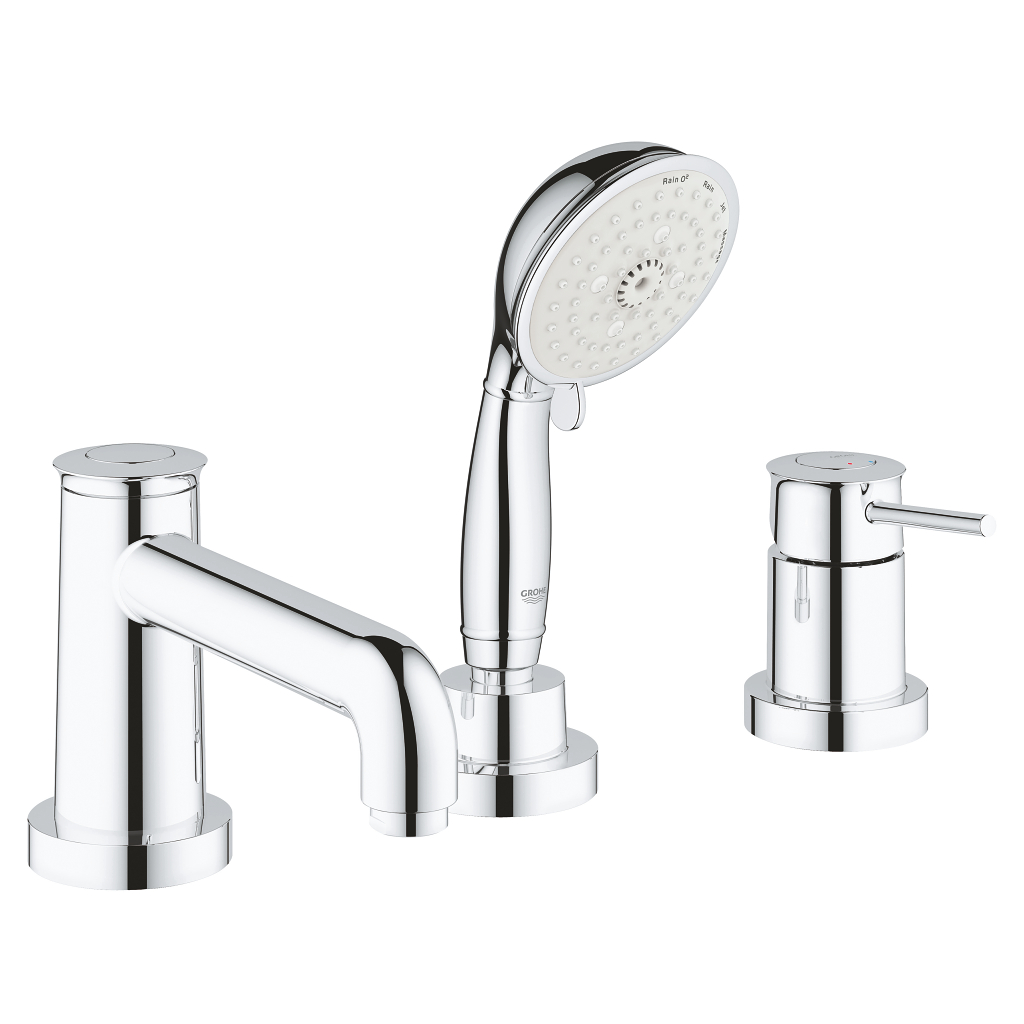 BauClassic Three-hole bath combination | GROHE