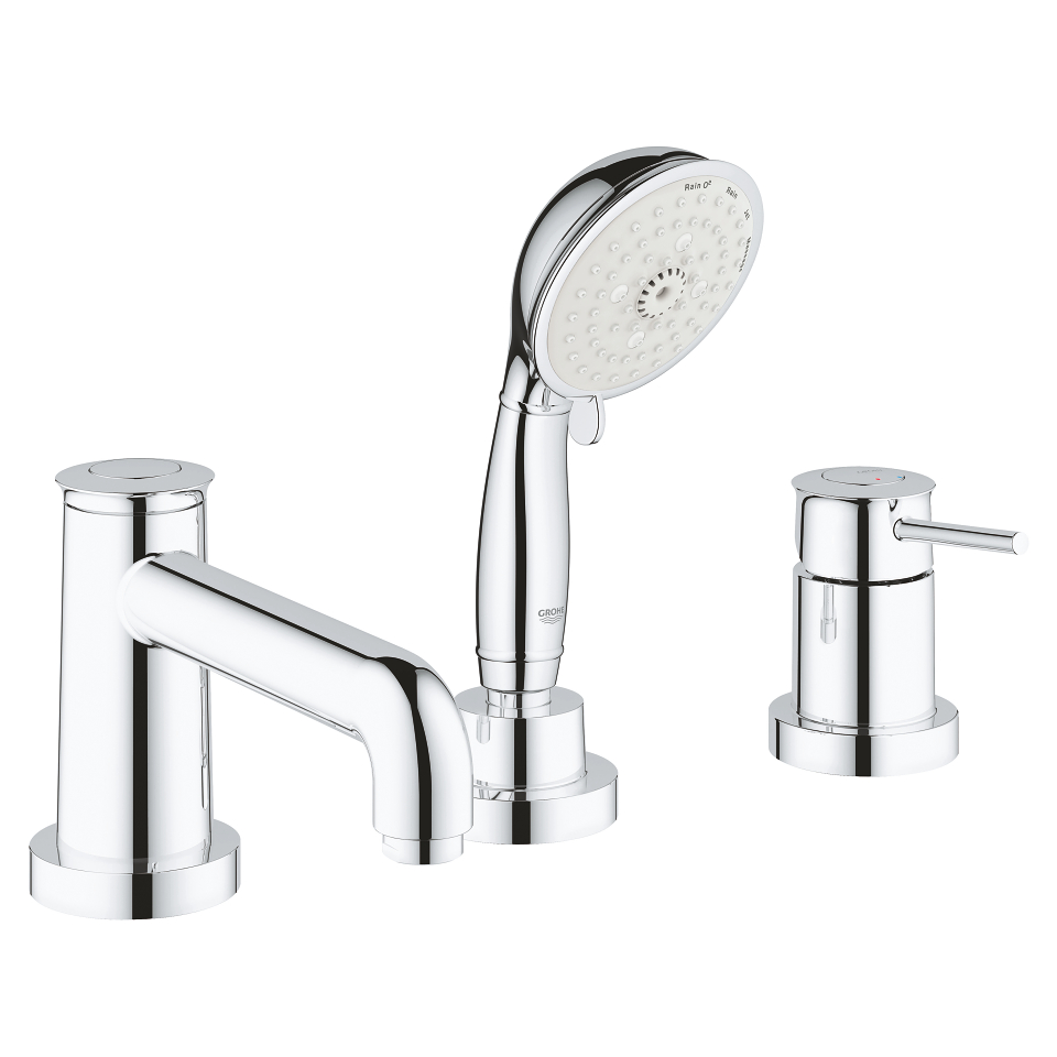 GROHE BauClassic 3-hole bath/shower combination | GROHE