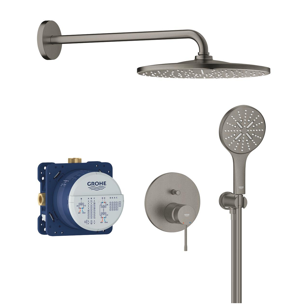 Essence Concealed shower system with Rainshower Mono 310 | GROHE