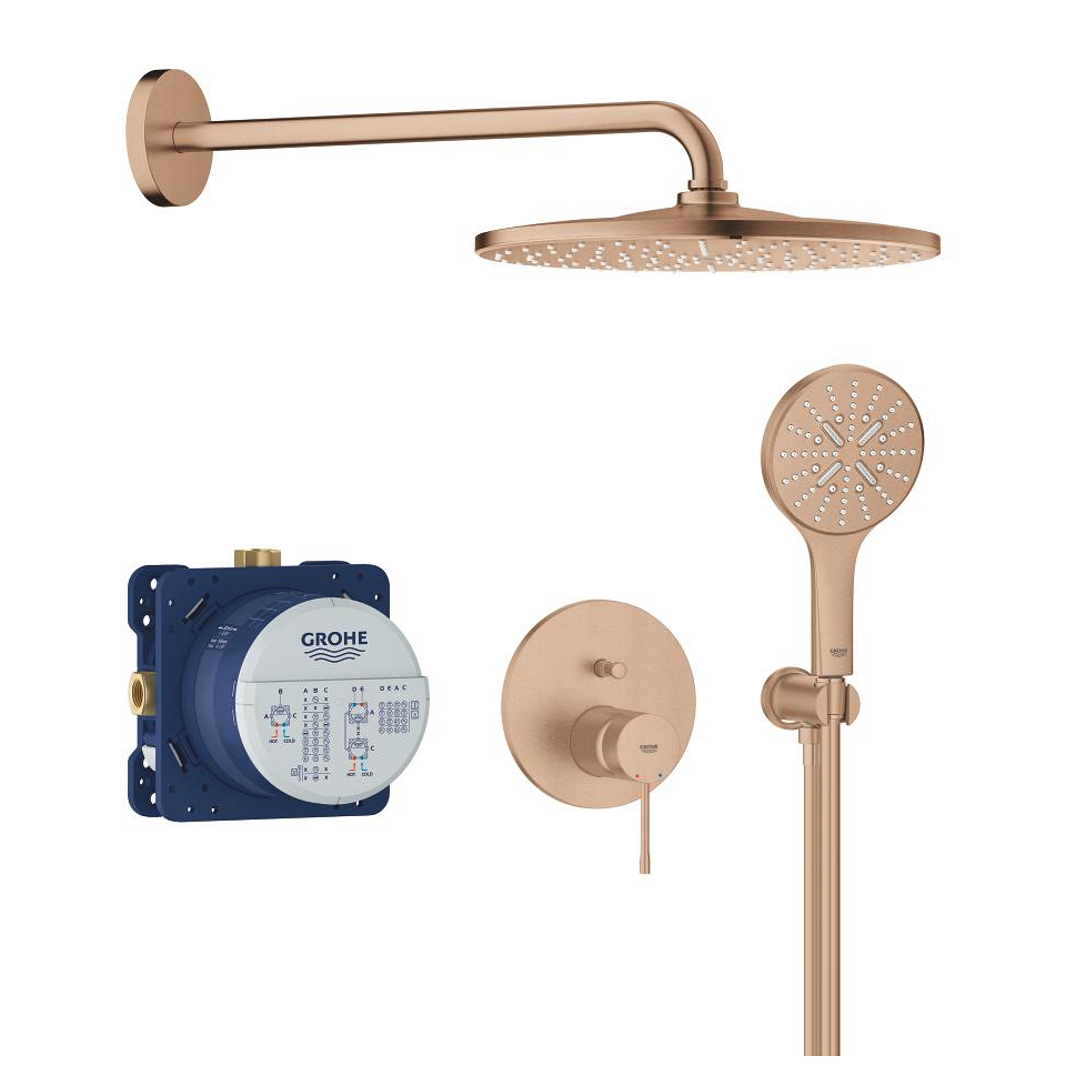Essence Concealed shower system with Rainshower Mono 310 | GROHE ...