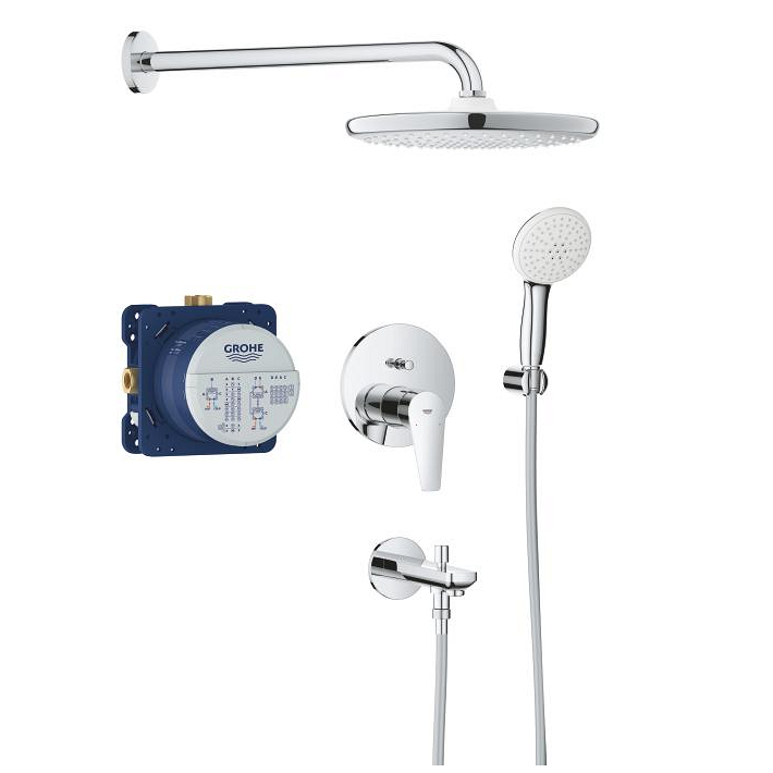 BauEdge Concealed shower system with Tempesta 250 | GROHE