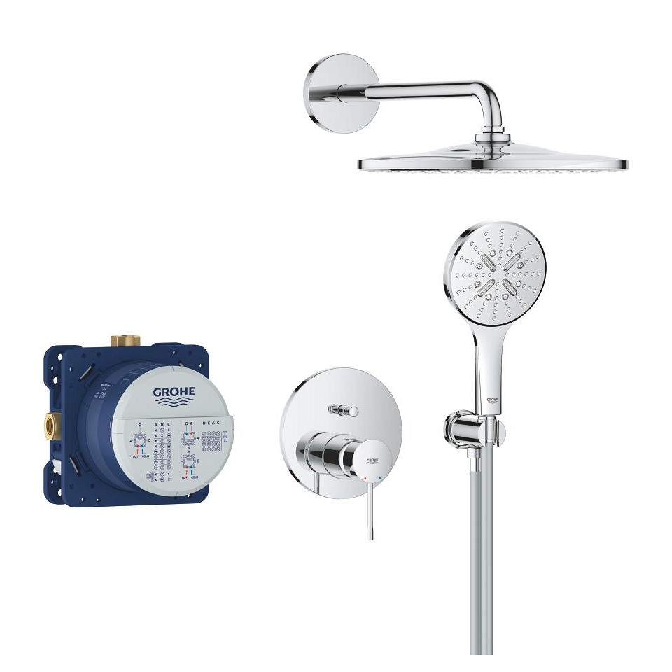 Essence Concealed shower system with Rainshower Mono 310 | GROHE