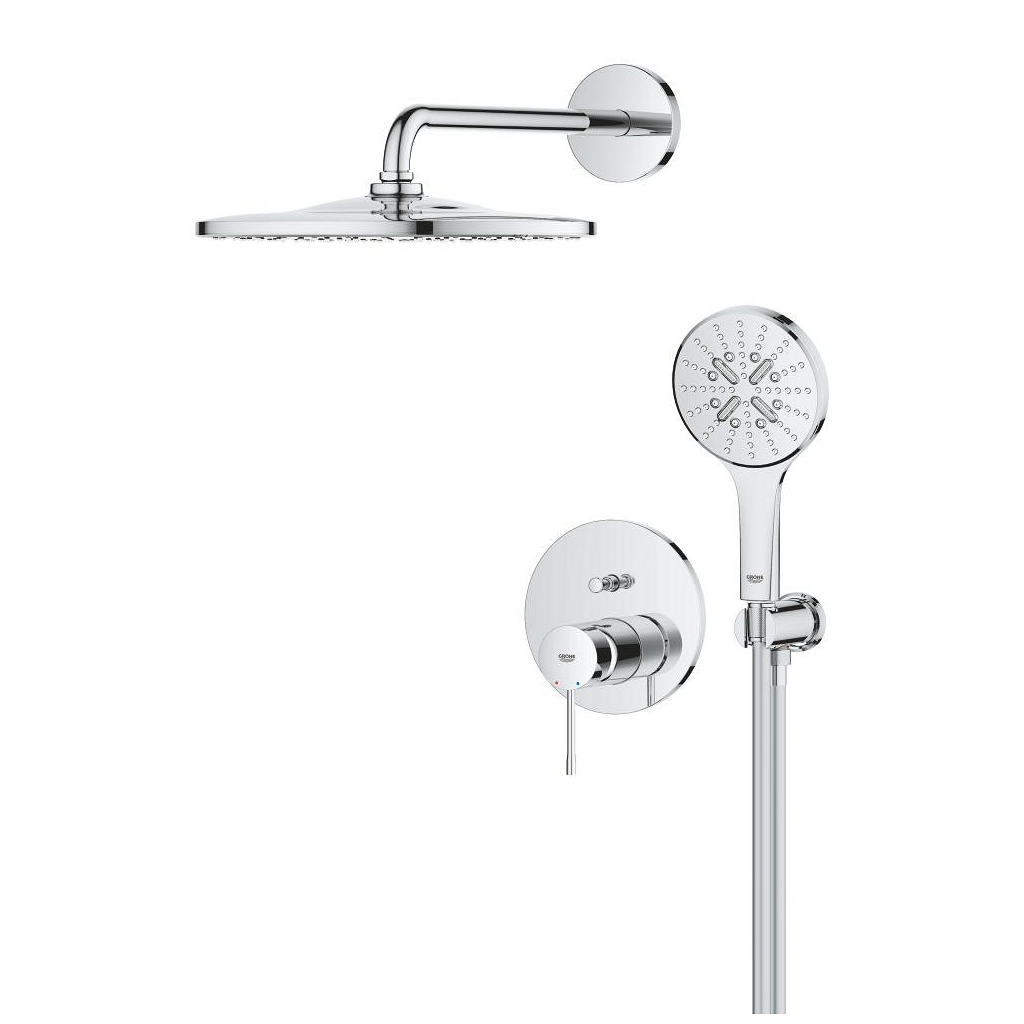 Essence Podtynkowy zestaw prysznicowy z deszczownicą Rainshower Mono 310 | GROHE