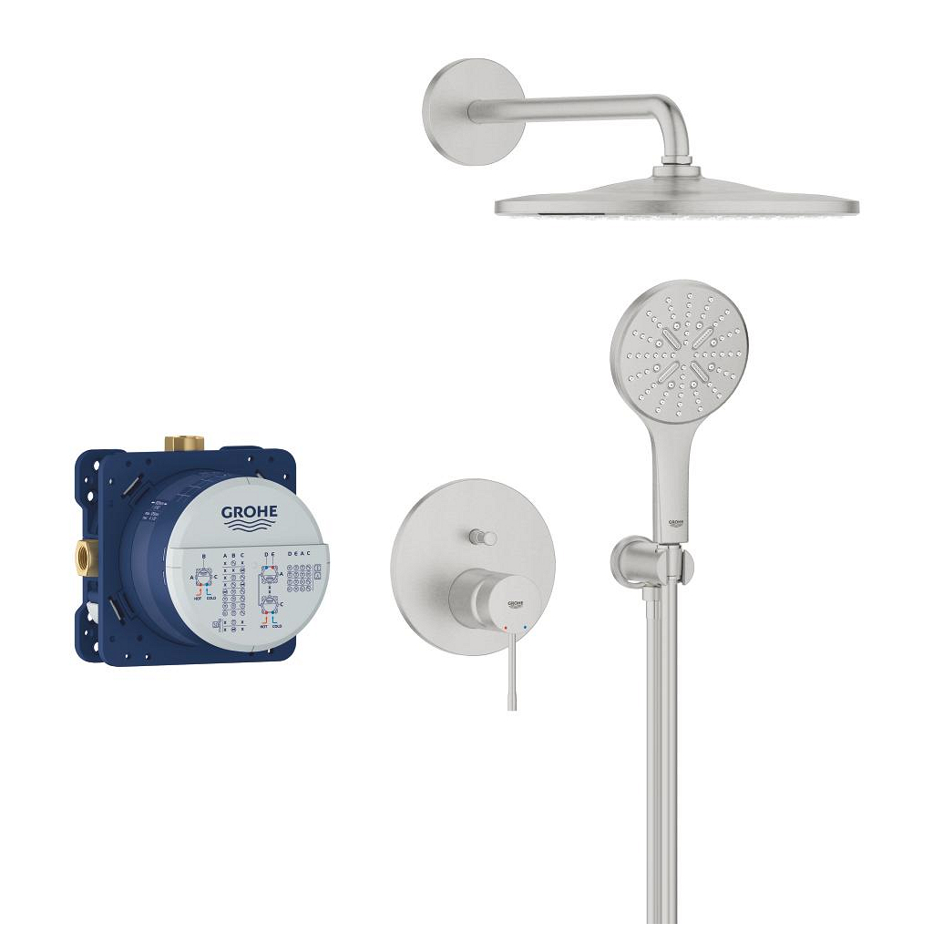 Essence Concealed shower system with Rainshower Mono 310 | GROHE