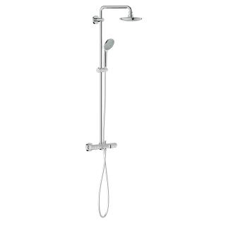 Euphoria System 310 Shower system with thermostatic mixer for wall ...