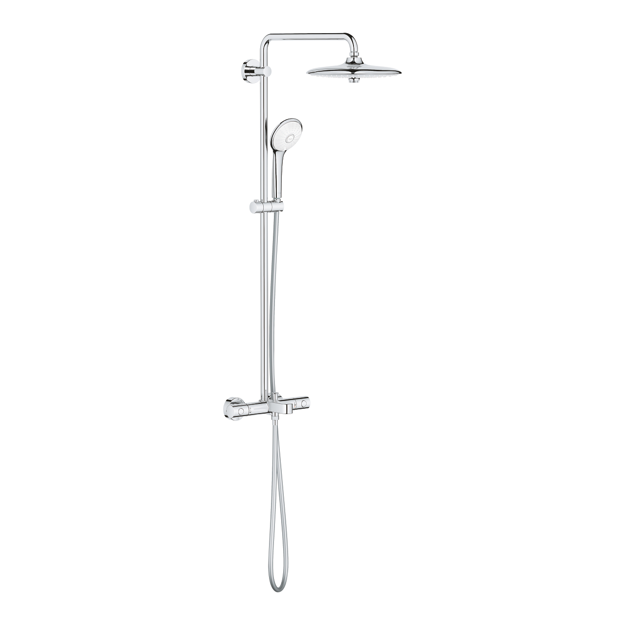Euphoria System 260 Shower system with bath thermostat for wall ... Euphoria System 260 Shower system with bath thermostat for wall ...