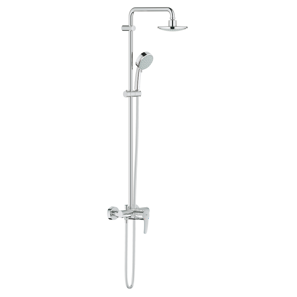 Tempesta Cosmopolitan 160 Shower system with single lever for wall ...
