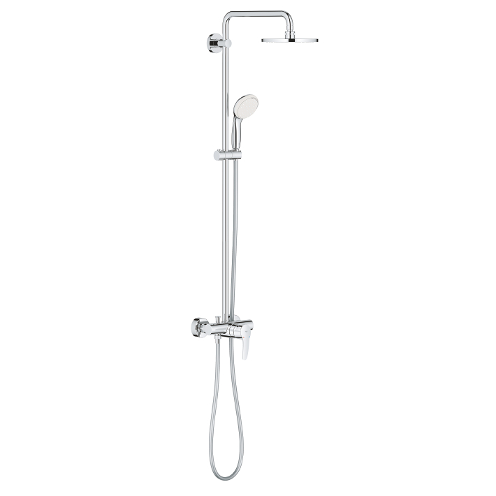 Tempesta Cosmopolitan 200 Shower system with single lever mixer for ...