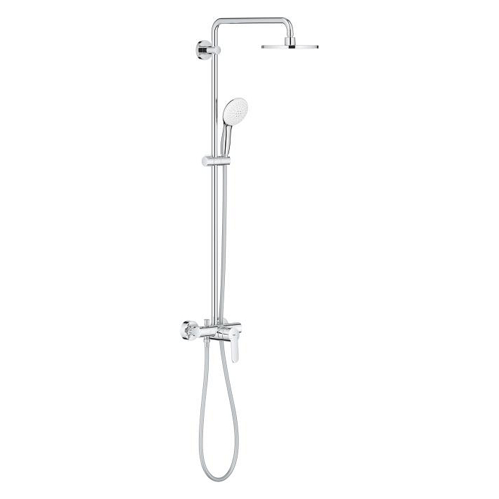 Tempesta System 200 Shower system with single lever mixer for wall ...