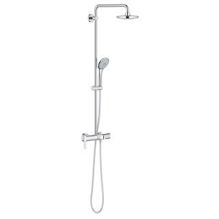 Euphoria System Shower system with single lever mixer for wall mounting ...