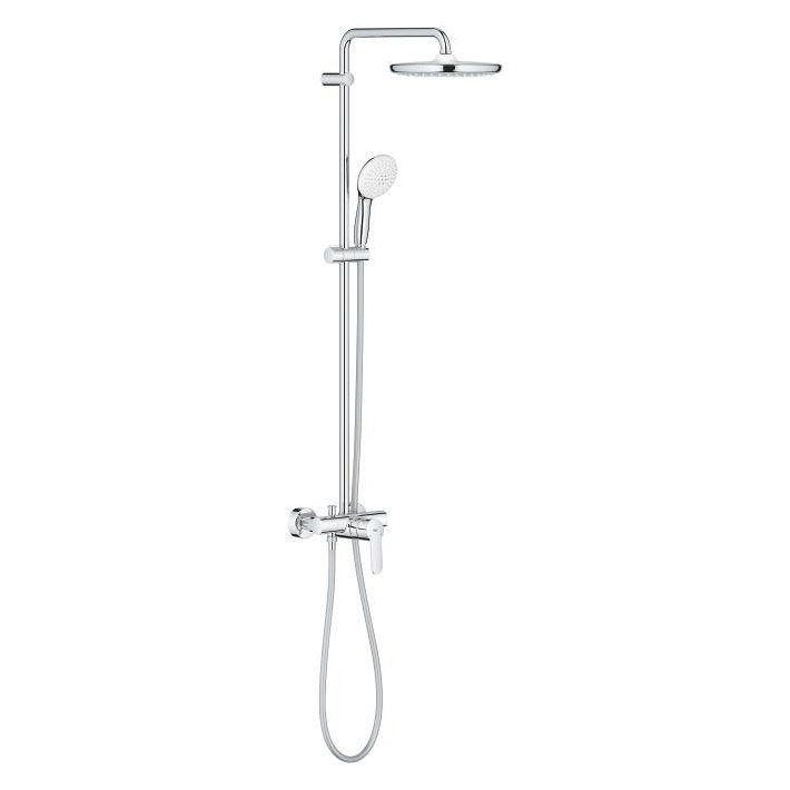 Tempesta System 250 Shower system with single lever mixer for wall ...