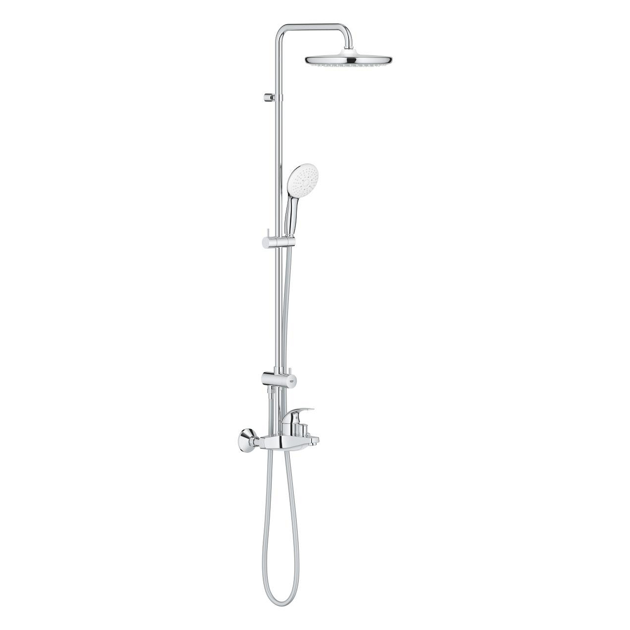 Tempesta System 250 Shower system with single lever bath mixer for wall ...