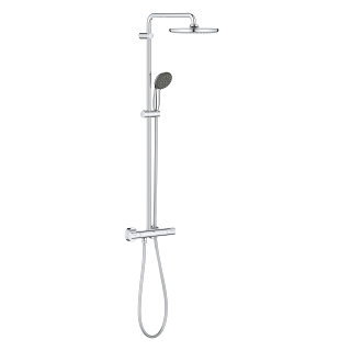 Vitalio Start System 250 Cube Flex shower system with diverter for wall ...