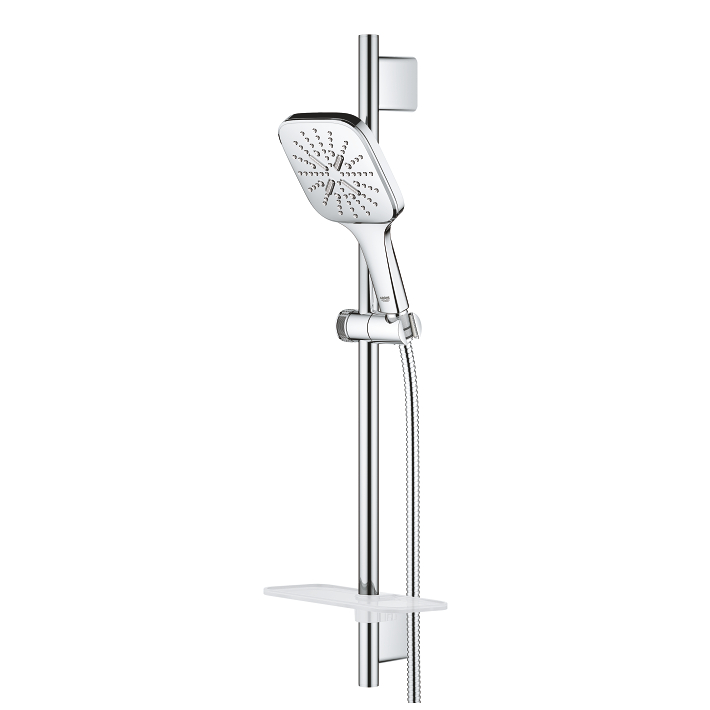Rainshower SmartActive 130 Cube Shower Rail Set 3 sprays | GROHE