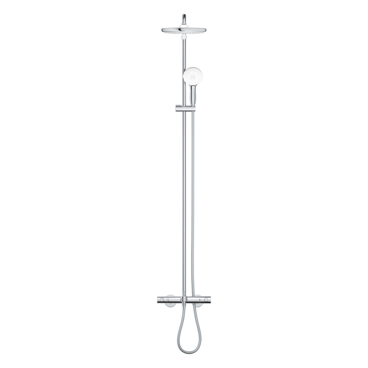 Tempesta System 250 Shower system with Bath Safety Mixer for wall ...